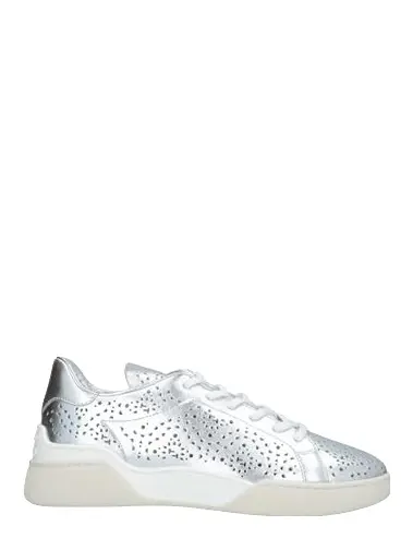 TOD'S Leather Sneakers - Silver