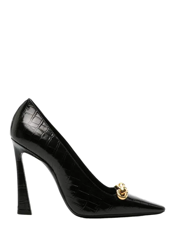 Saint Laurent Silvana 110mm Chain-detail Pumps - Black