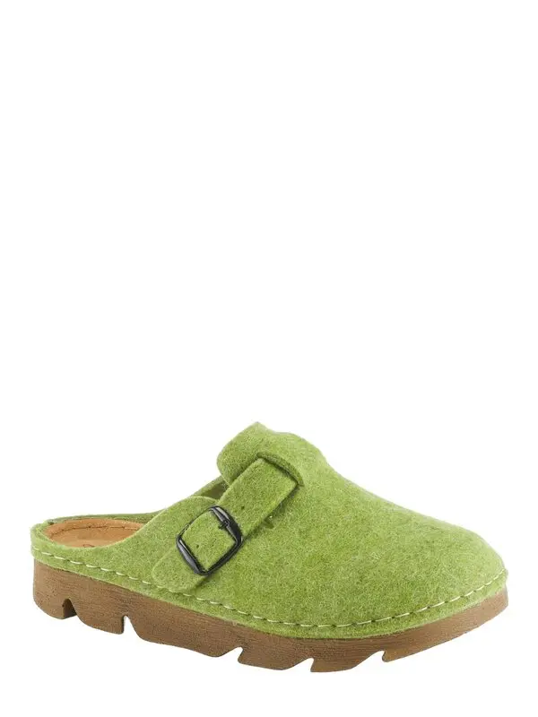 SPRING STEP SHOES Clogger Mule - Green