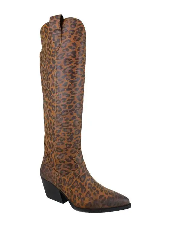 ZIGI Valezka Knee-high Boot - Leopard Suede