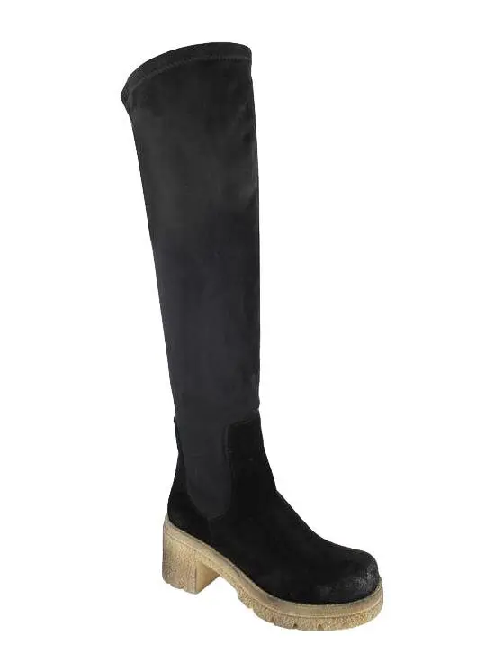 ZIGI Over-the-knee Platform Boot - Black
