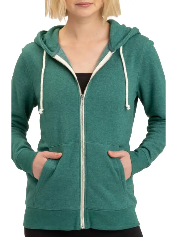 THREADS 4 THOUGHT Full Zip Hooded Jacket - Cypress