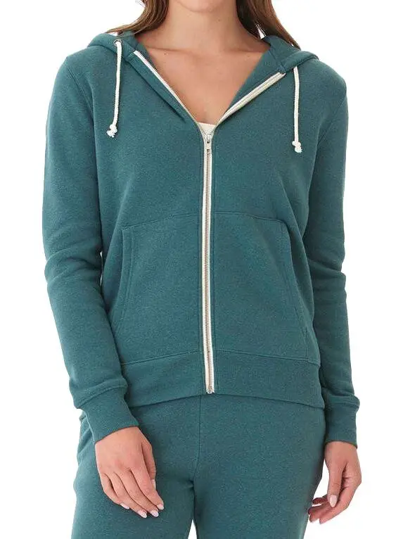 THREADS 4 THOUGHT Full Zip Hooded Jacket - Watercress