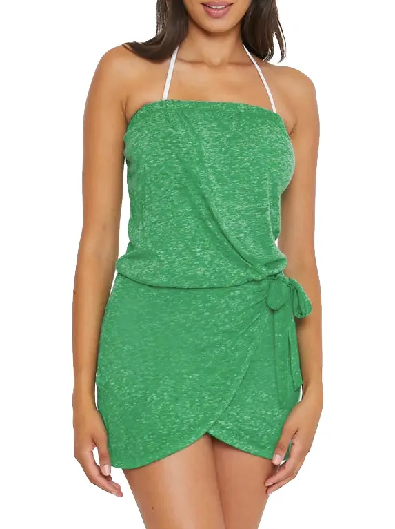 BECCA By Rebecca Virtue Racerback Cover-up Dress - Grass