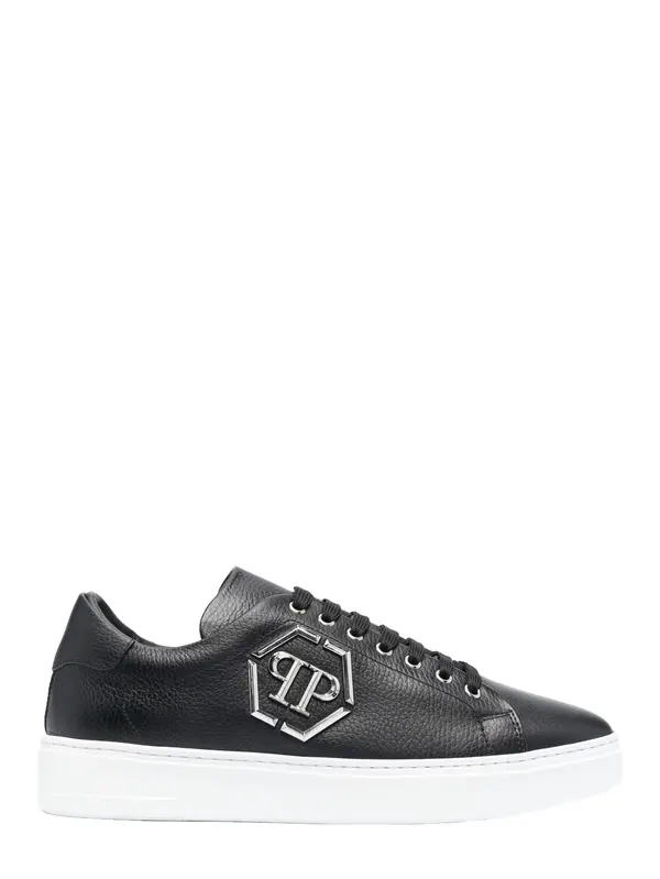 Philipp Plein Hexagon Logo Sneakers - Black