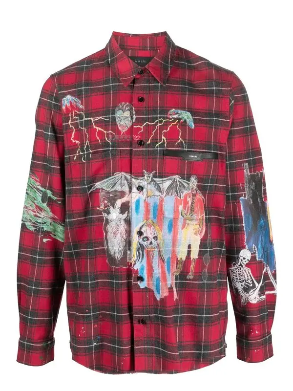 Amiri Graphic-print Shirt - Red