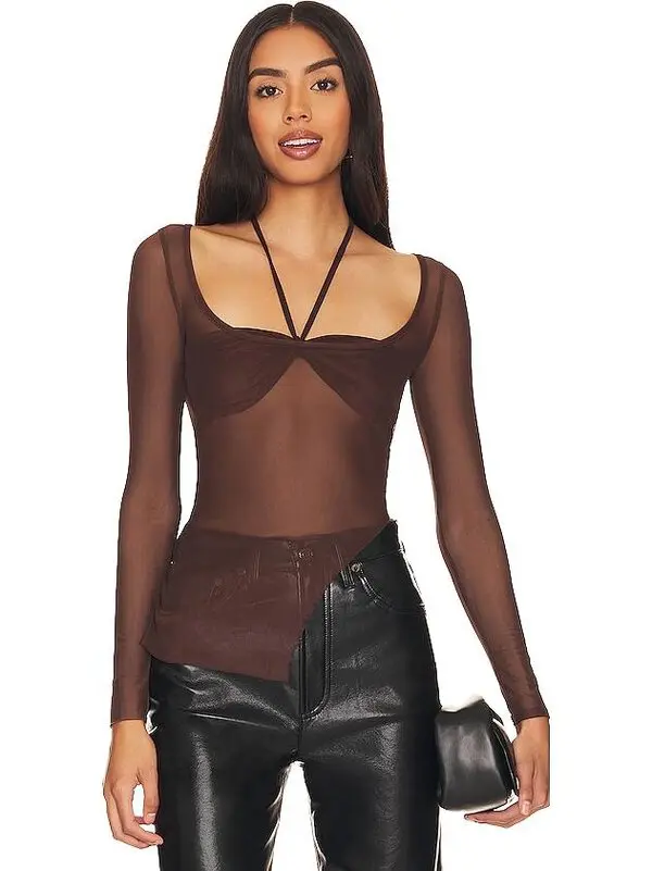 Superdown Shania Top - Brown