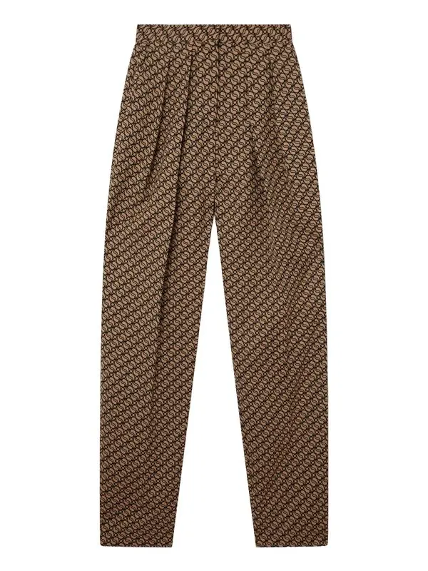 Stella McCartney S-wave Pleat Front Trousers - Raffia
