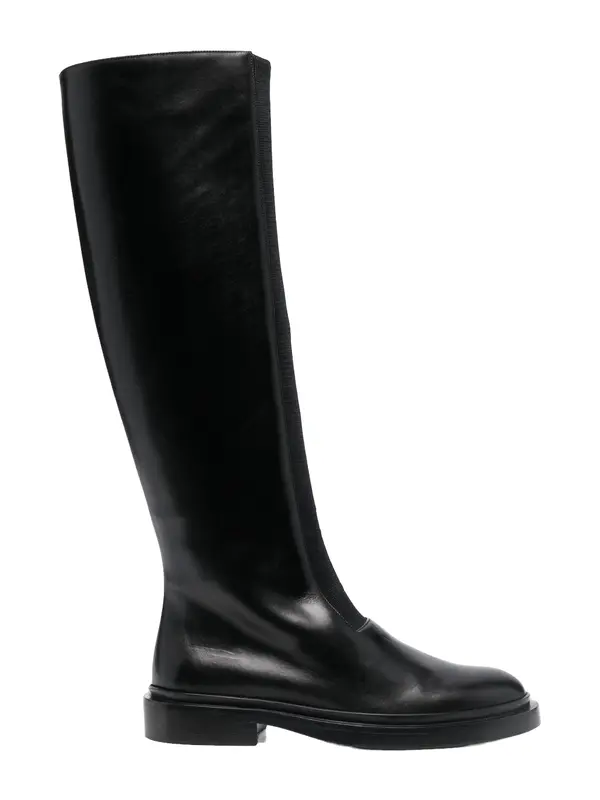 JIL SANDER Knee-high Leather Boots - Black