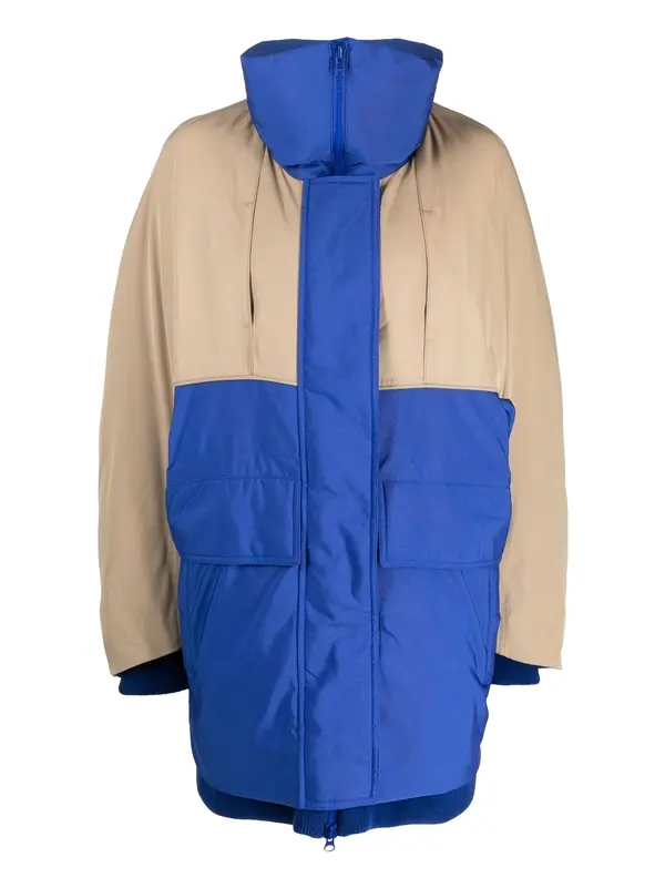 Goen.j Zip-up Padded Coat - Blue
