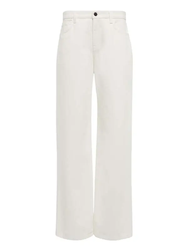 THE ROW Eglitta Mid-rise Wide-leg Jeans - White