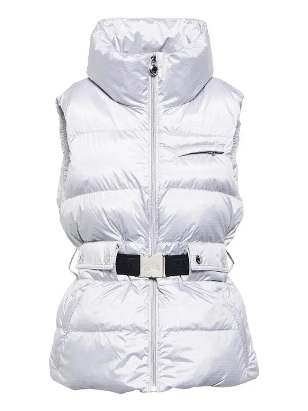 JETSET Clara Glam Puffer Vest - Silver
