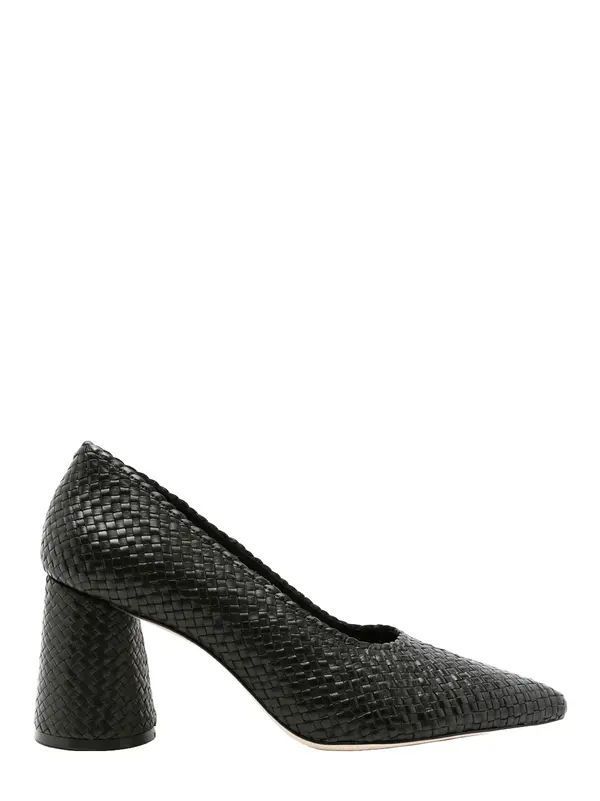 STUDIO CHOFAKIAN Liam 80mm Woven Pumps - Black