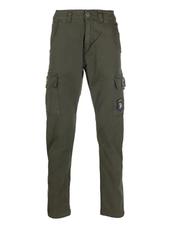 Alpha Industries Logo Patch Cargo Trousers - Grey
