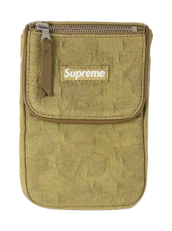 Supreme Jacquard Neck Pouch - Green