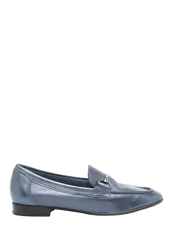 STUDIO CHOFAKIAN Siena Leather Loafers - Blue