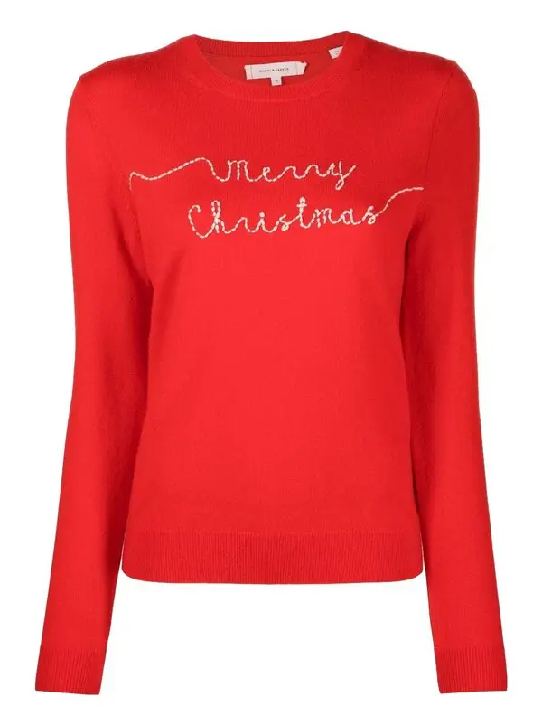 Chinti & Parker Merry Christmas Sweater - Red