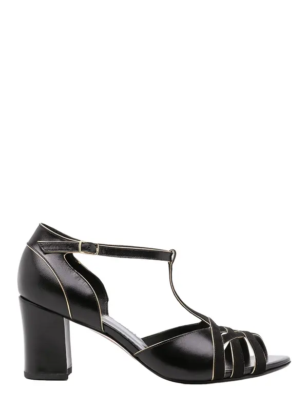 STUDIO CHOFAKIAN Chiara Leather Sandals - Black