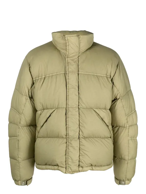 TEN C Feather-down Padded Puffer Jacket - Green