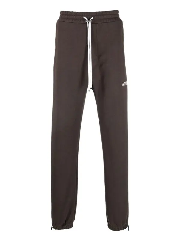 Amiri Logo-embroidered Track Pants - Brown