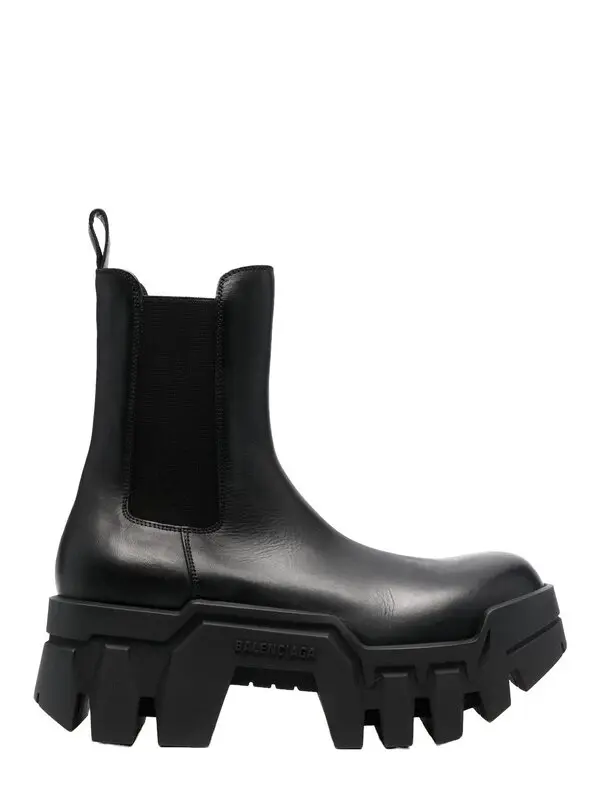 Balenciaga Bulldozer Platform Chelsea Boots - Black