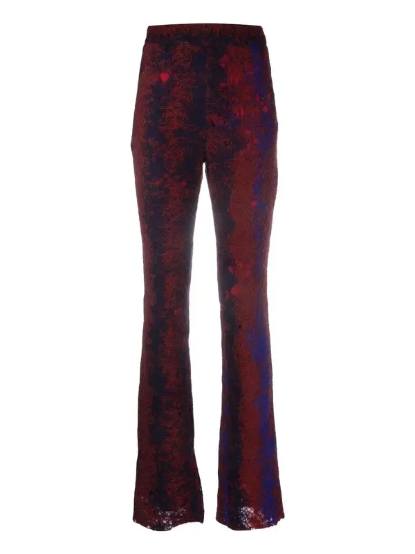 VITELLI Flared Trousers - Purple