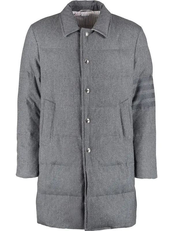 Thom Browne 4-bar Padded Coat - Grey