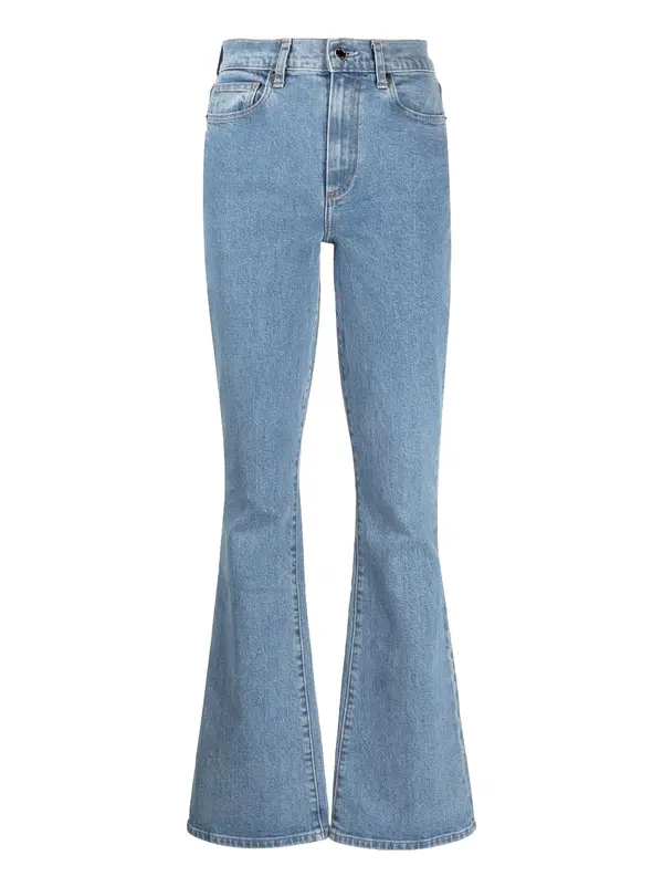 LE JEAN Remy High-waisted Flare Jeans - Blue