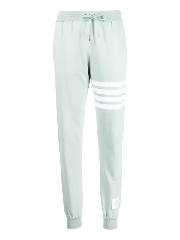 Thom Browne 4-bar Stripe Cotton Sweatpants - Green