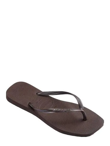 Havaianas Slim Square Flip Flop - Dark Brown
