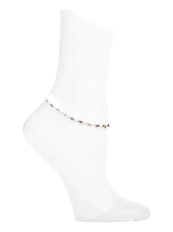 VIDAKUSH Crystal Station Anklet - Gold