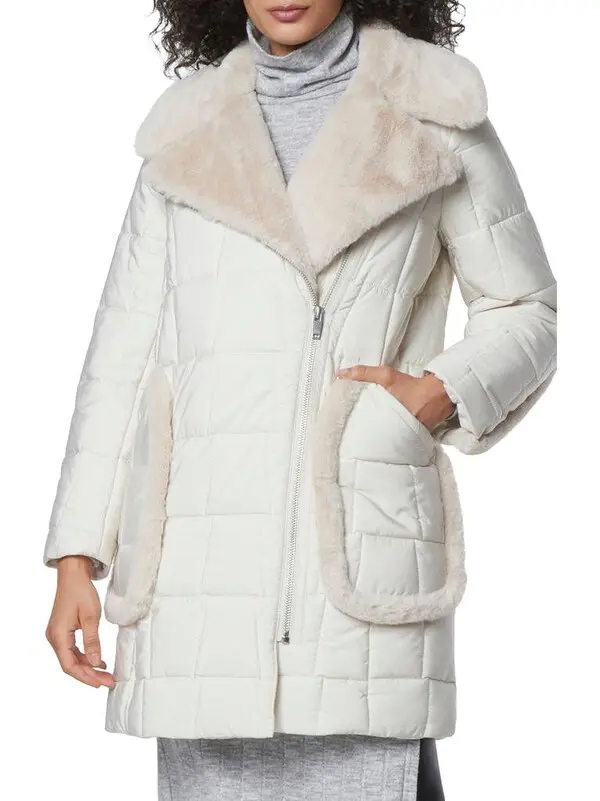 Andrew Marc Astor Quilted Coat - Birch