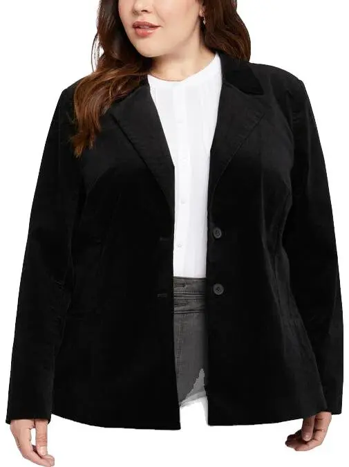 NYDJ Classic Velveteen Blazer - Black