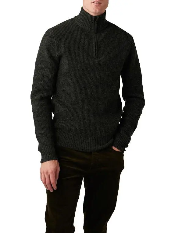 Rodd & Gunn Robbies Road Quarter Zip Sweater - Jungle