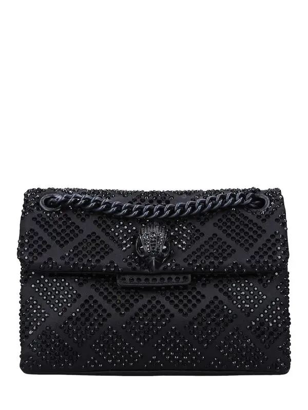 Kurt Geiger Mini Kensington Embellished Crossbody Bag - Black