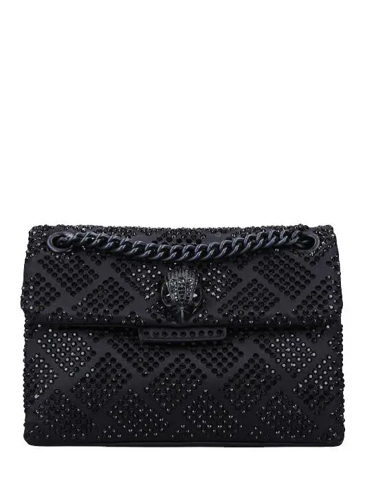 Kurt Geiger Mini Kensington Embellished Crossbody Bag - Black