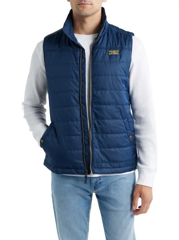 L.l.bean Mountain Classic Weather-resistant Puffer Vest - Nautical Navy