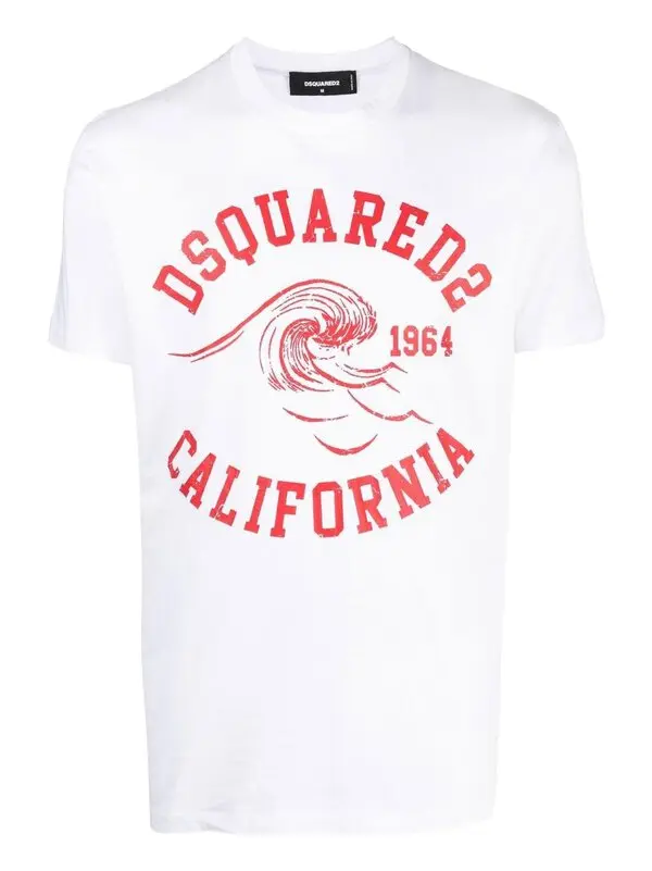 Dsquared2 Graphic-print Short-sleeve T-shirt - White