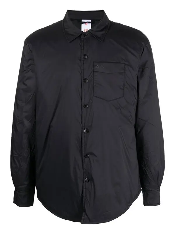 SUN 68 Padded Long-sleeve Shirt - Black