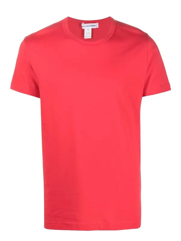 Comme Des Garçons Crew Neck Cotton T-shirt - Red