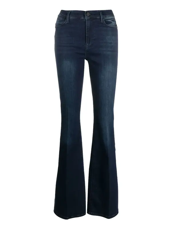 FRAME Low-rise Flare Jeans - Blue