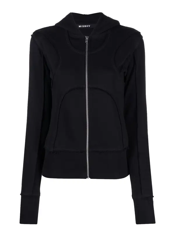 MISBHV Padded Zip-up Hoodie - Black