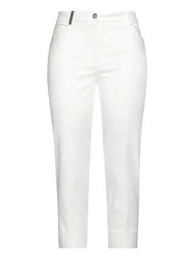 Peserico Tapered Cropped Pants - Off White