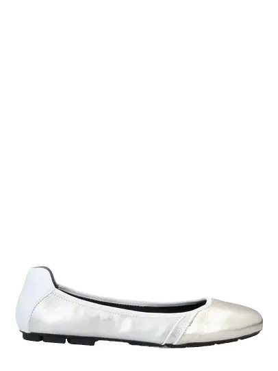 Hogan Ballet Flats In Coated Fabric - Grey