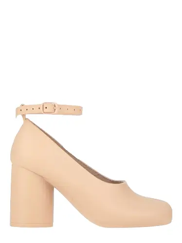 MAISON MARGIELA Rubber Pumps With Buckle-fastening Ankle Strap - Pink