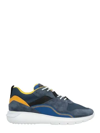 Hogan Low-top Sneakers With Cleated Rubber Sole - Blue
