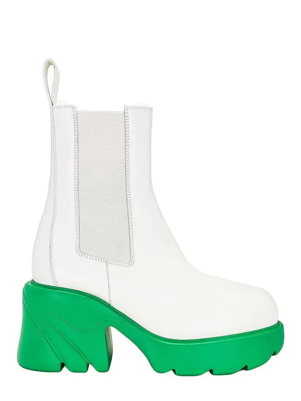Bottega Veneta Flash Ankle Boots - White & Parakeet