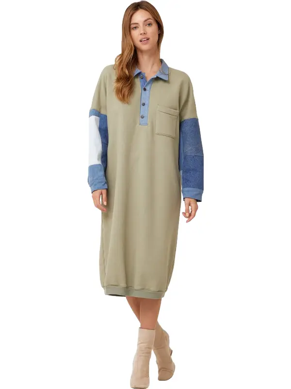 SIWY Floy Jungle Shirtdress - Olive