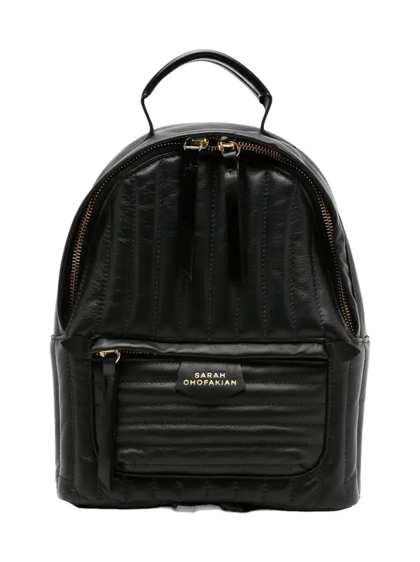 STUDIO CHOFAKIAN Matelassé Quilted Backpack - Black