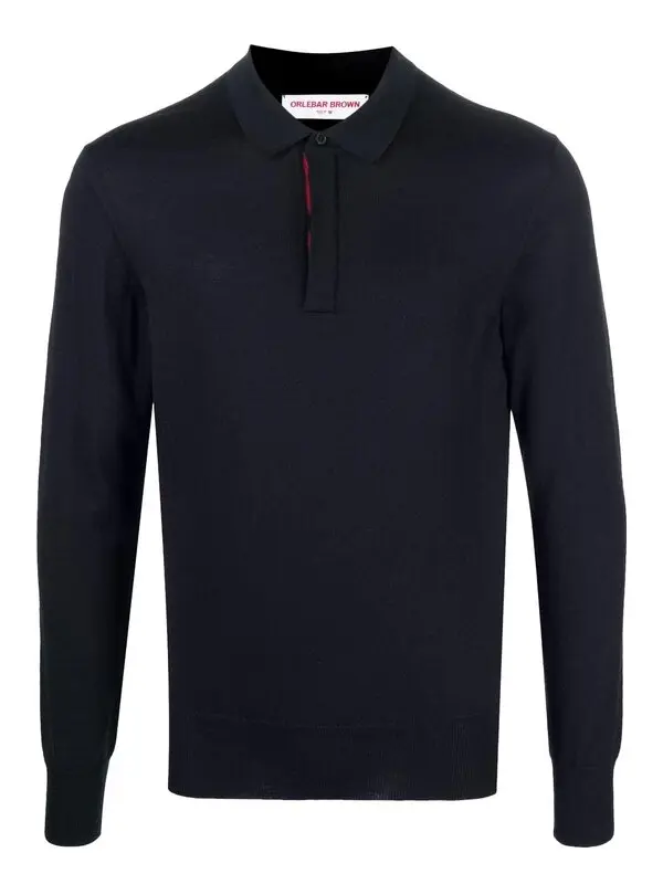 Orlebar Brown Long-sleeve Polo Shirt - Blue